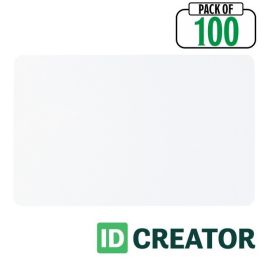 Pack of 100 Blank Clear ID Cards from IDCreator.com