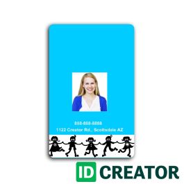 Childcare ID Card Template | Same Day Shipping from IDCreator!