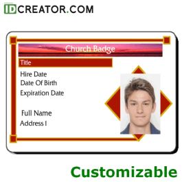 Church ID Badge from IDCreator | Call 1(855)MAKE-IDS