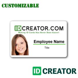 Employee ID Card | Horizontal | From IDCreator.com