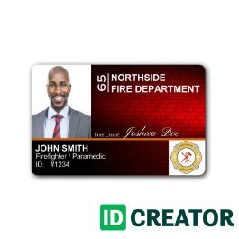 Fire Department Identification Cards from IDCreator!