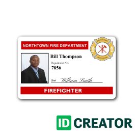 Firefighter ID Cards | Same Day Shipping from IDCreator