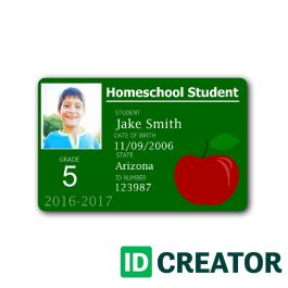 ID Template for Homeschool Students