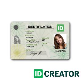 Personal Secure Identification Card from IDCreator.com