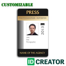 Photographer ID | Same Day Shipping From IDCreator.com